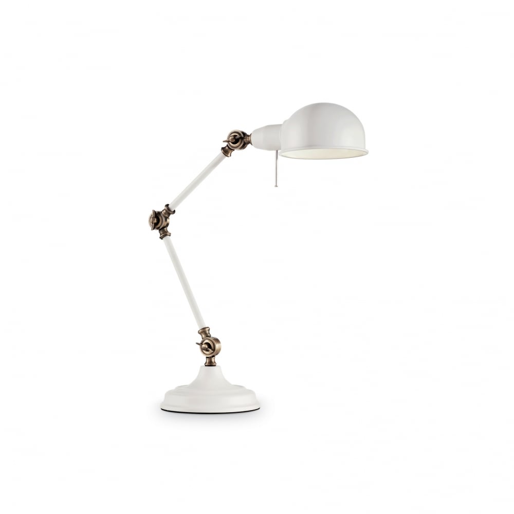 ideas4lighting Truman Table Lamp White by Ideal Lux