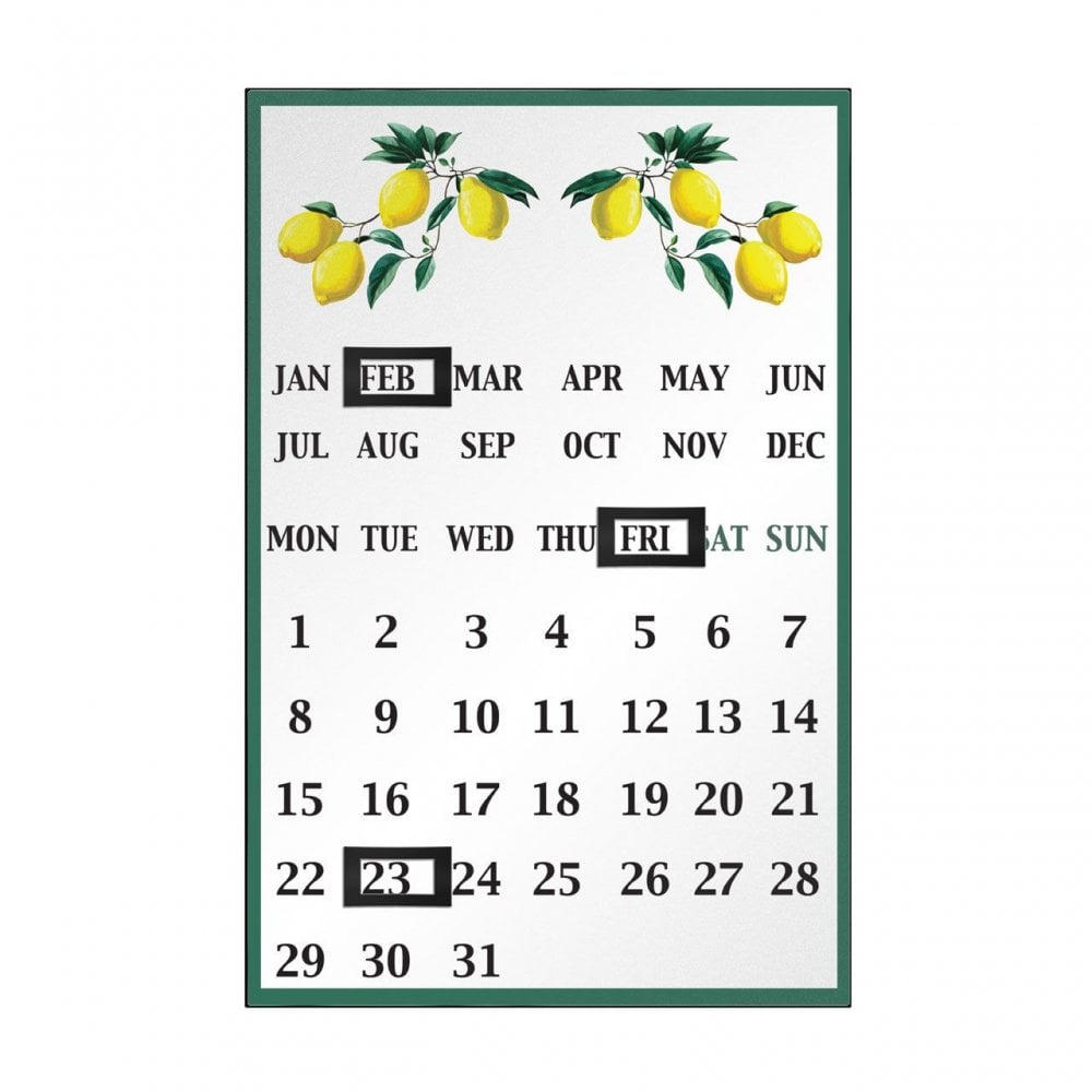 Clanbay Lemon Tree Magnetic Calendar – ideas4lighting