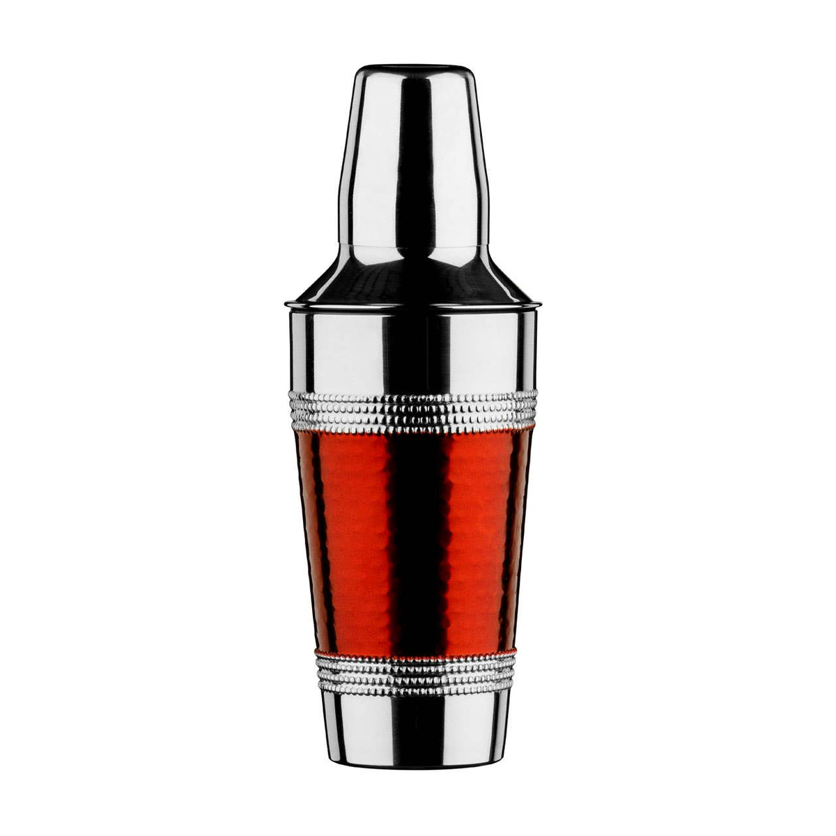 Clanbay Hammered Red Band Cocktail Shaker – ideas4lighting