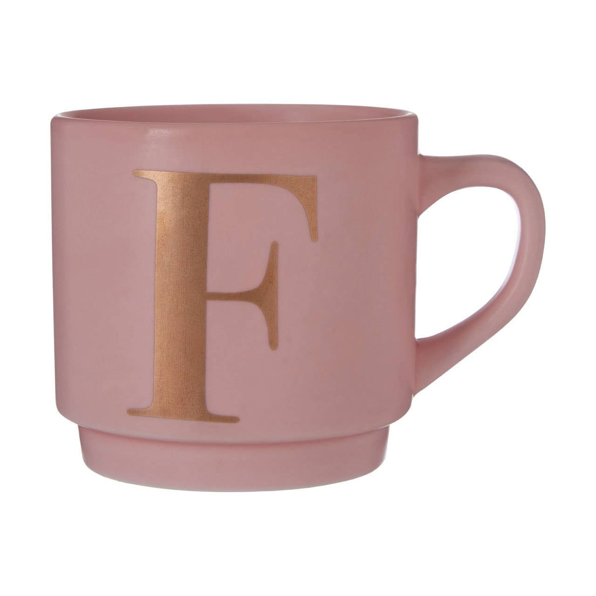 Clanbay Signet Pink F Letter Mug – ideas4lighting