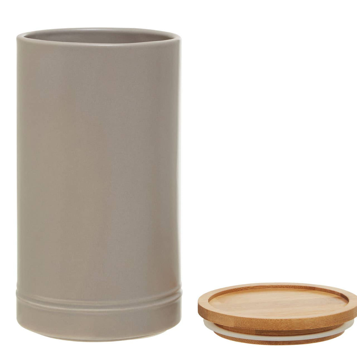 Clanbay Fenwick Large Grey Storage Canister – ideas4lighting
