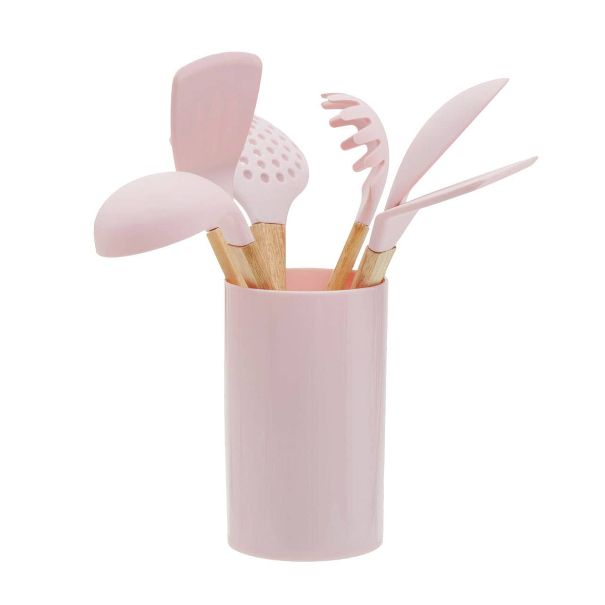 Clanbay Zing 7Pc Pastel Pink Utensil Set – ideas4lighting