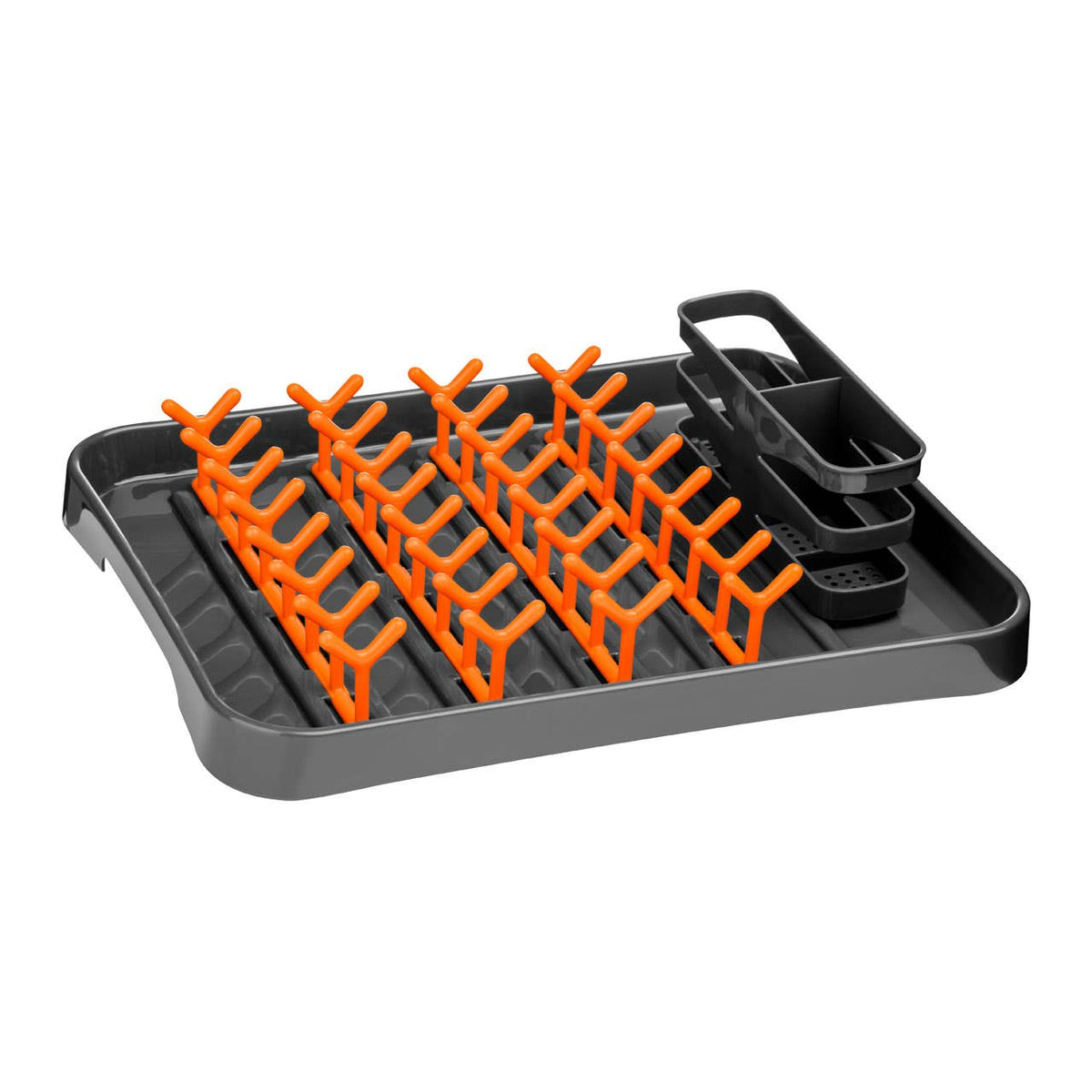 Clanbay Grey and Orange Dish Drainer – ideas4lighting