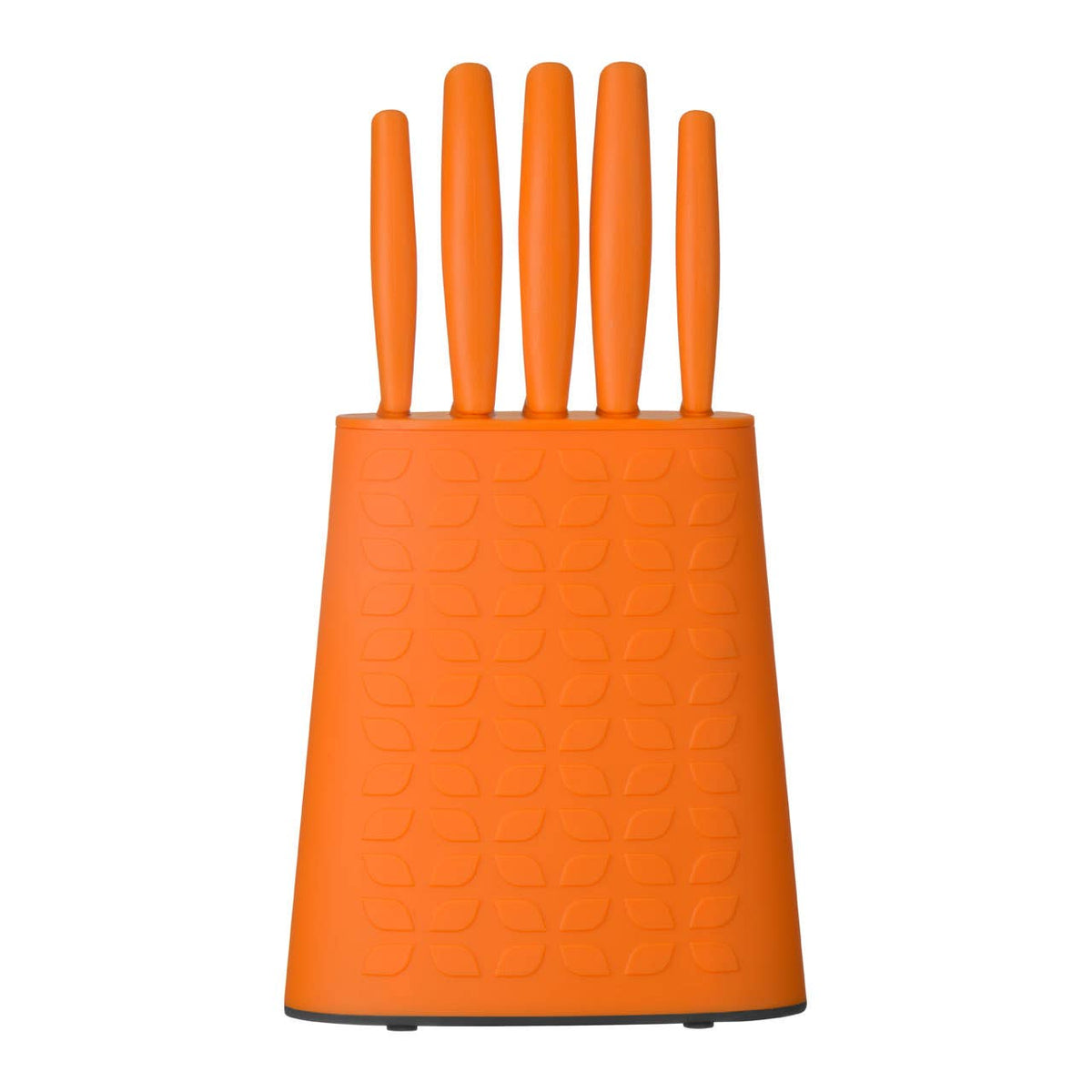 Clanbay 5Pc Orange Knife Block Set – ideas4lighting