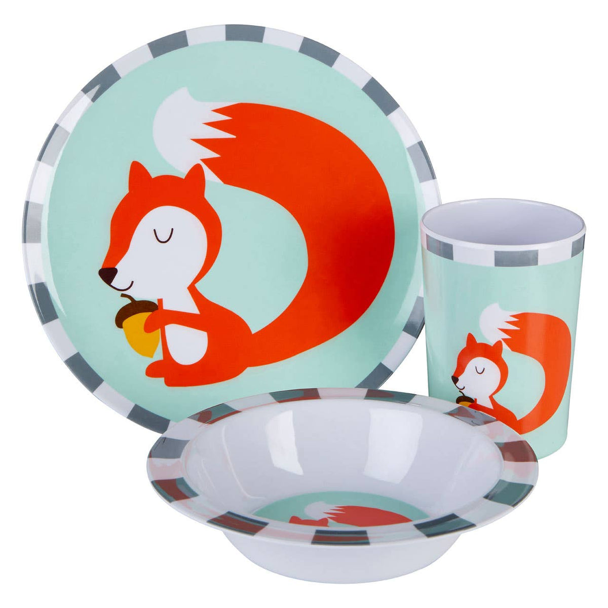 Clanbay 48Mimo Kids Susie Squirrel Dinner Set – ideas4lighting