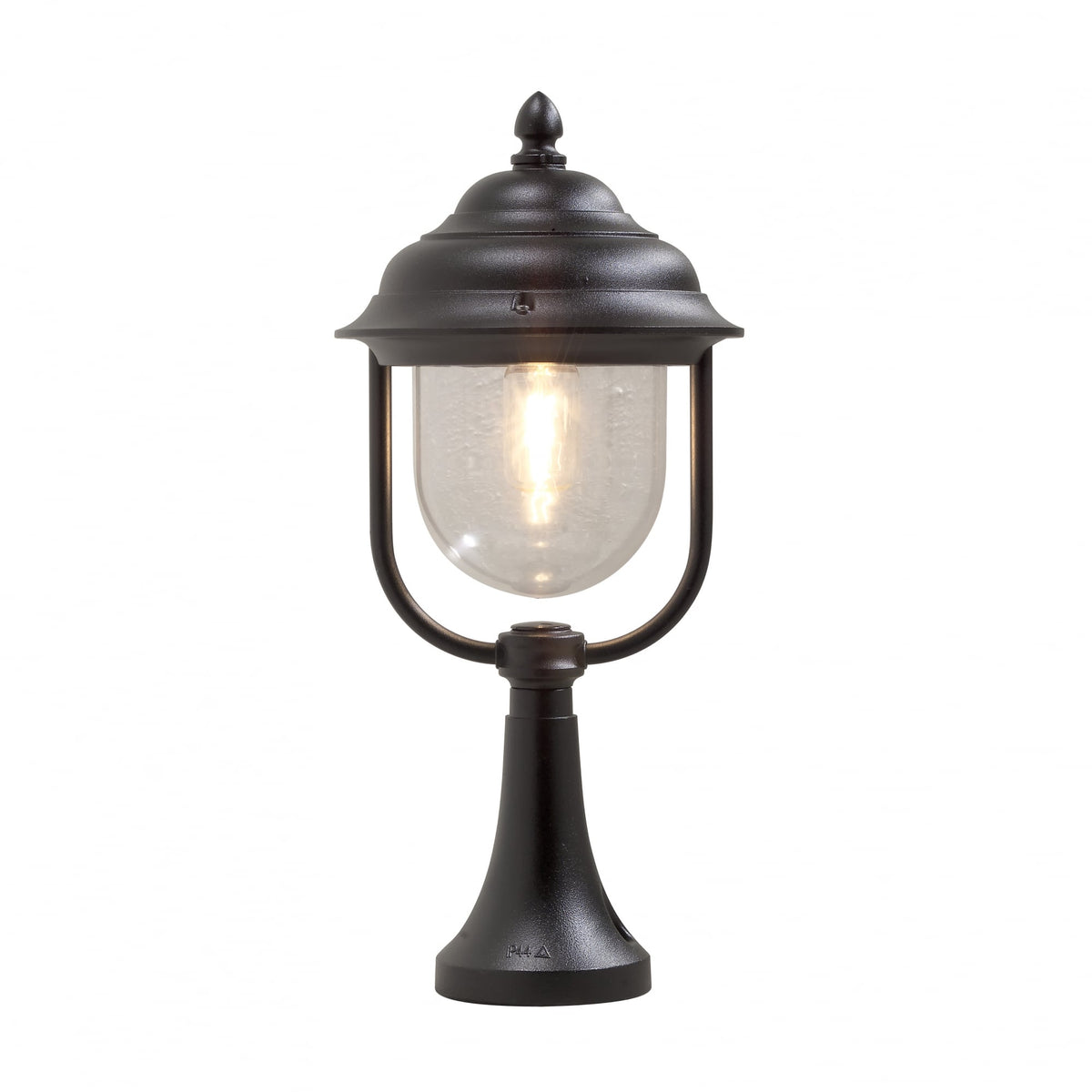 ideas4lighting Parma Matt Black Gate Post Lantern by Konstsmide