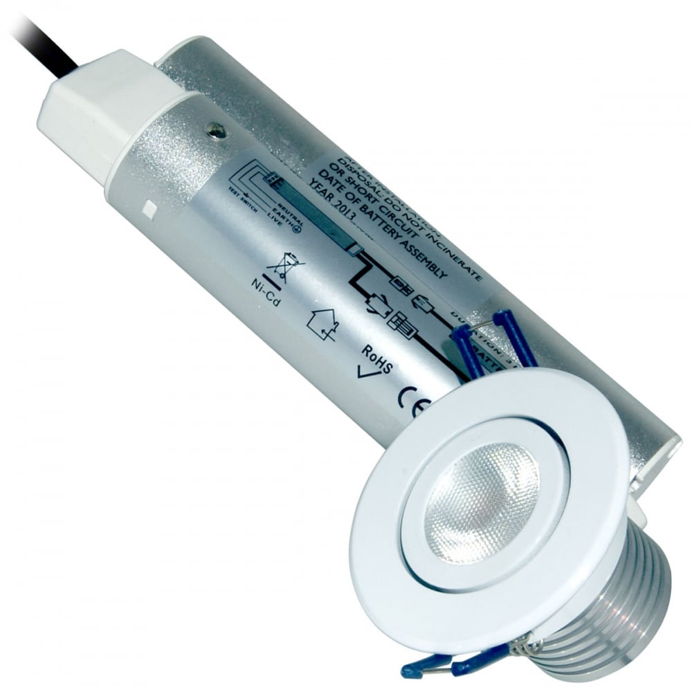 ideas4lighting Beacon LED Emergency Adjustable Downlight 5W LED by Ansell