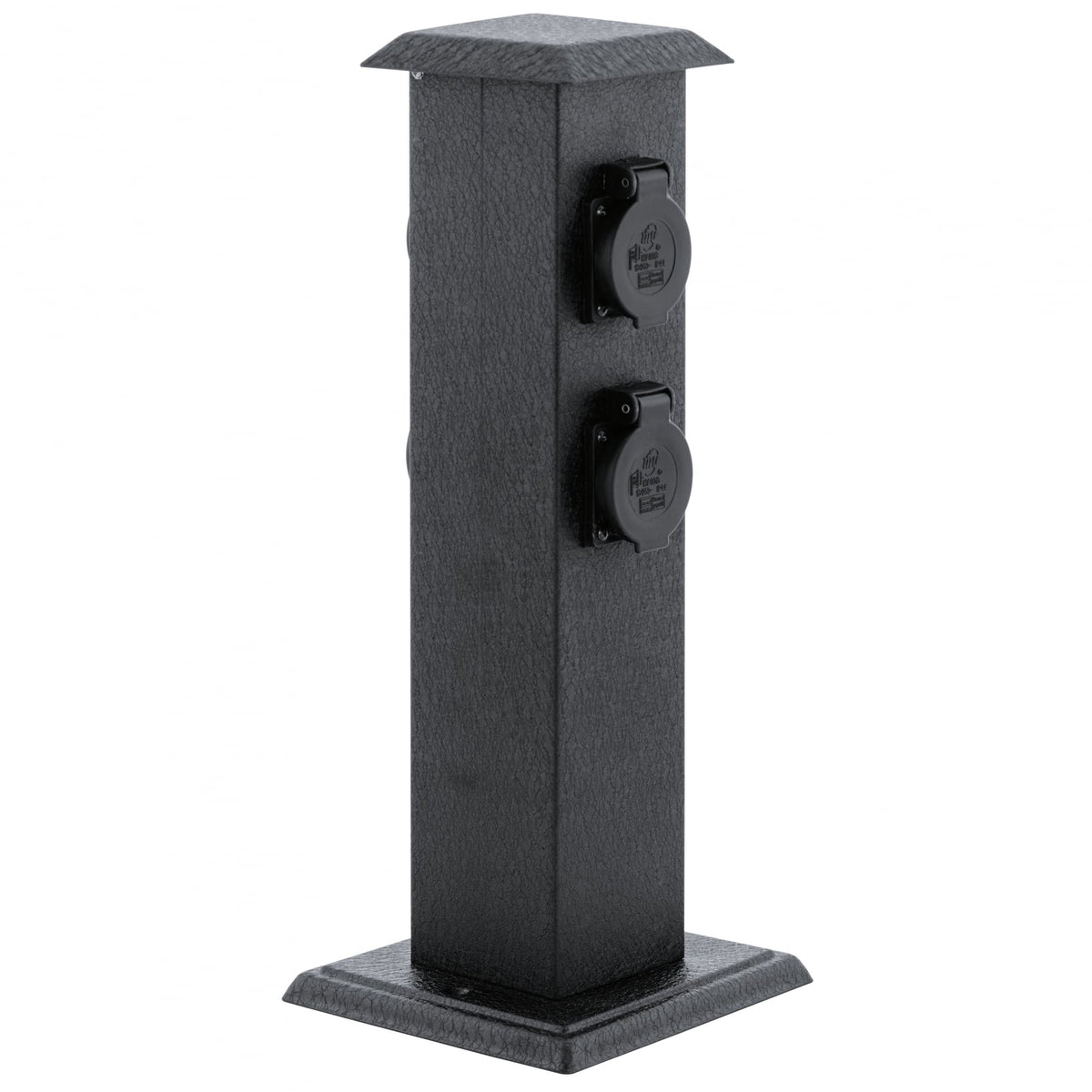 ideas4lighting Park 4 Garden Socket Pillar Black by Eglo