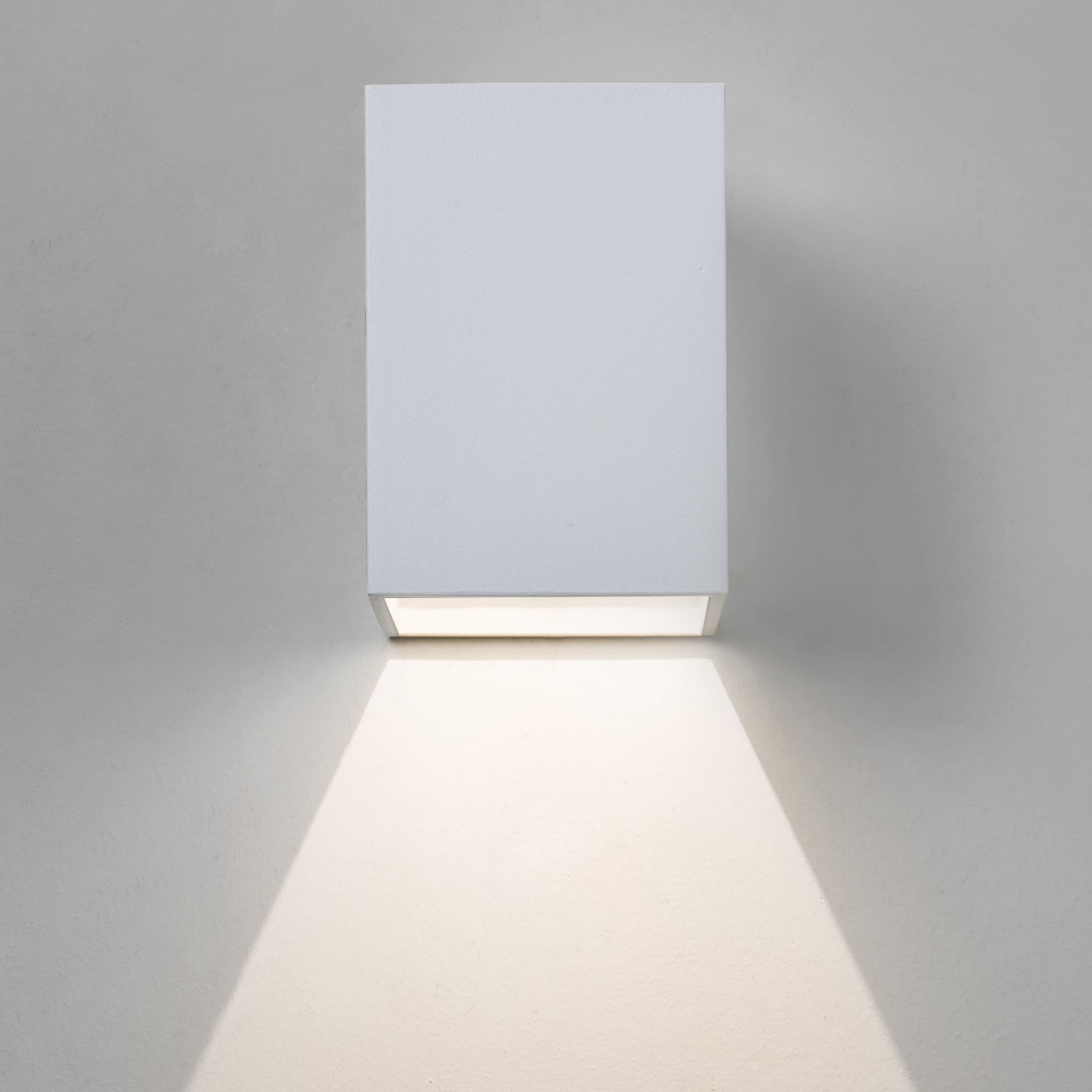 ideas4lighting Oslo Modern White Box LED Wall Downlight by Astro