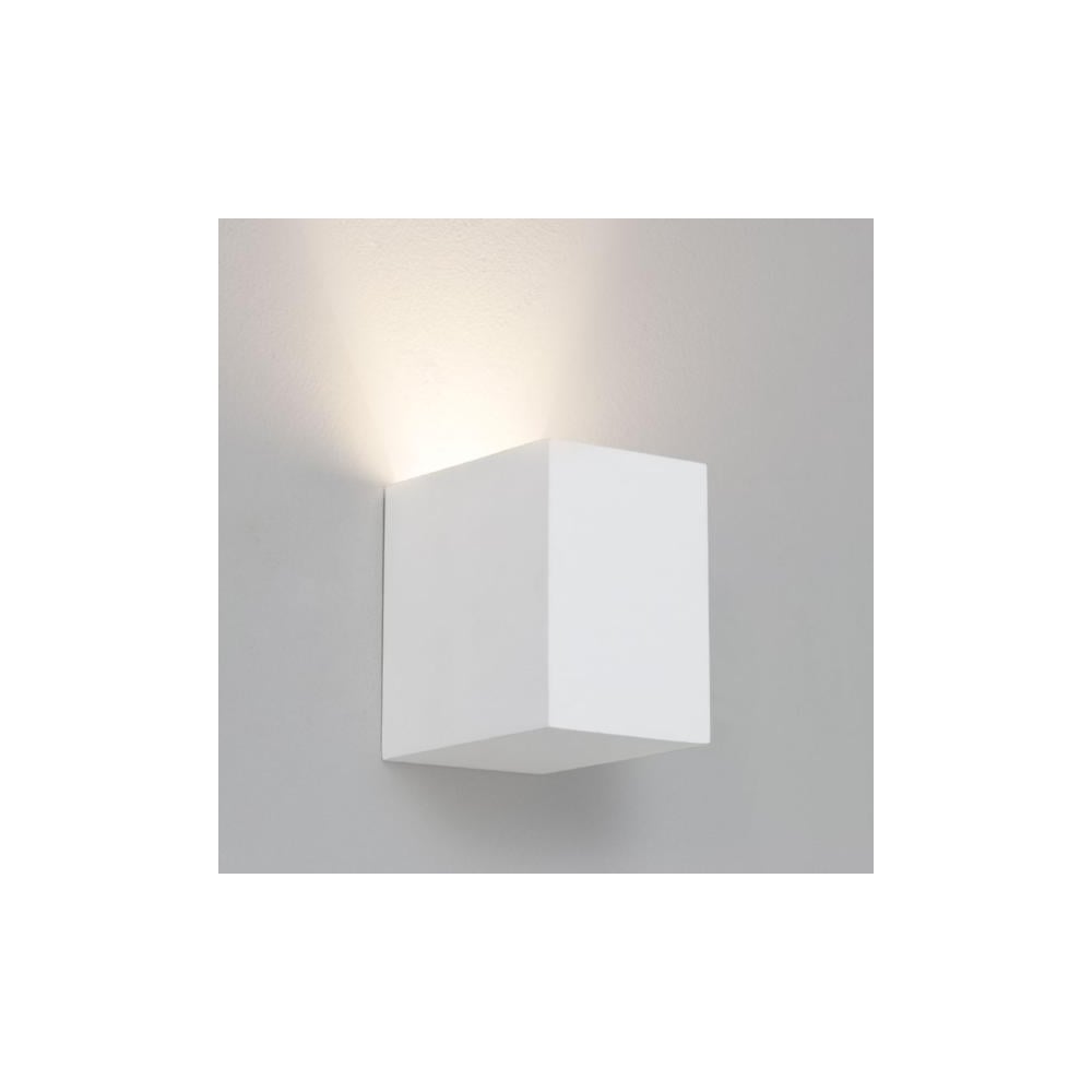 ideas4lighting Parma French Modern White Box Wall Uplighter by Astro