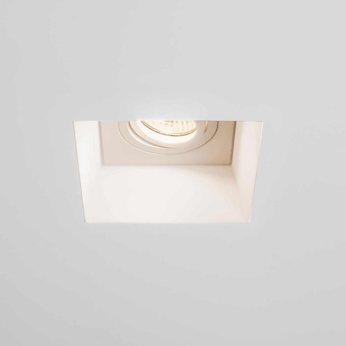 ideas4lighting Blanco Adjustable GU10 Square Plaster Downlight by Astro