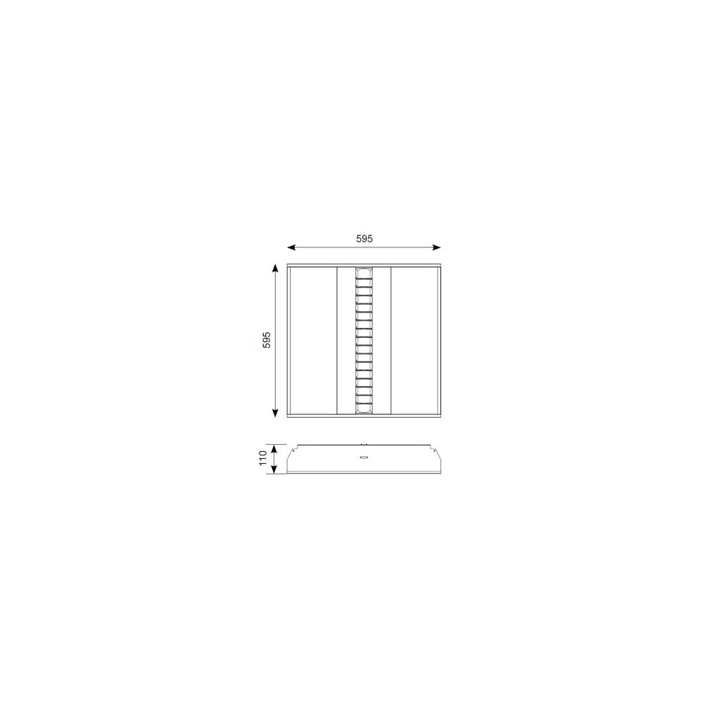 ideas4lighting Venus 4K LED indirect Light LED Ceiling Panel 600x600mm ...