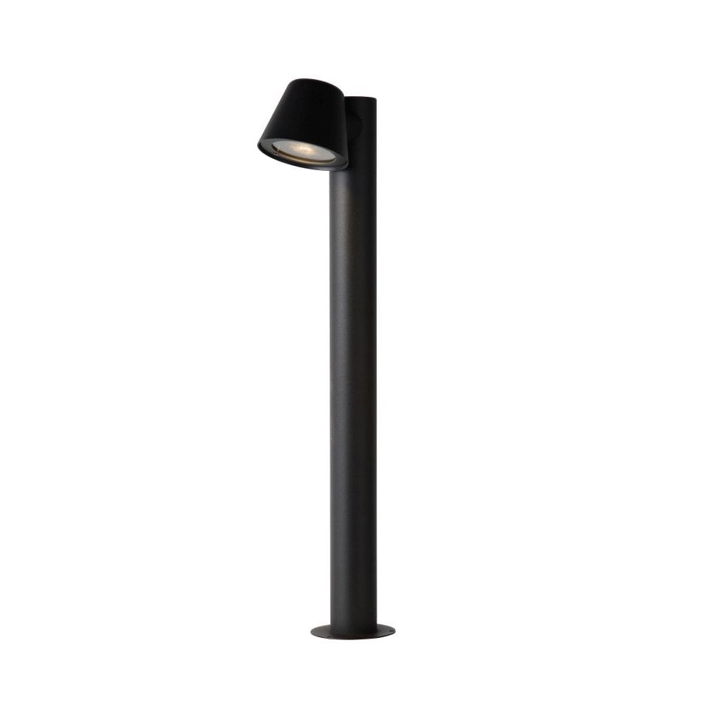 ideas4lighting Dingo-LED Modern Round Aluminum Anthracite Bollard Light ...