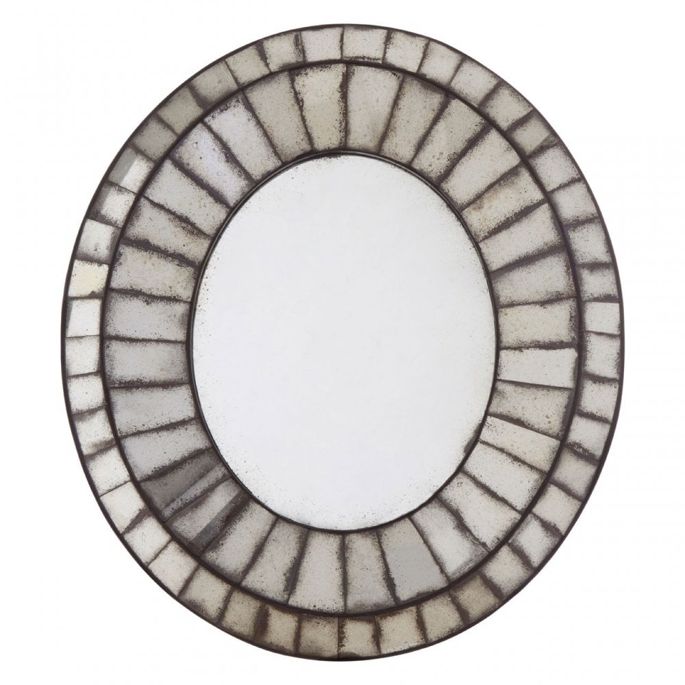 Clanbay Rizzar Oval 3D Mozaic Wall Mirror, Glass, Plywood – ideas4lighting