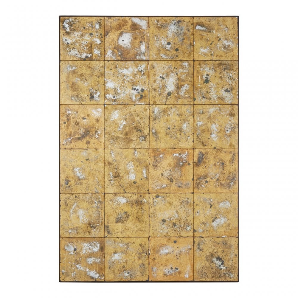 Clanbay Rizzar Gold Finish Frame Wall Mirror, Glass, Plywood, Gold ...