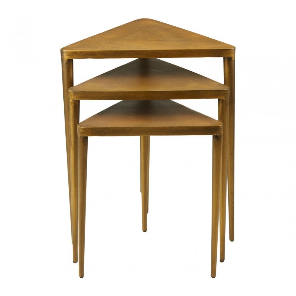 Clanbay Compo Triangular Tables Gold – ideas4lighting