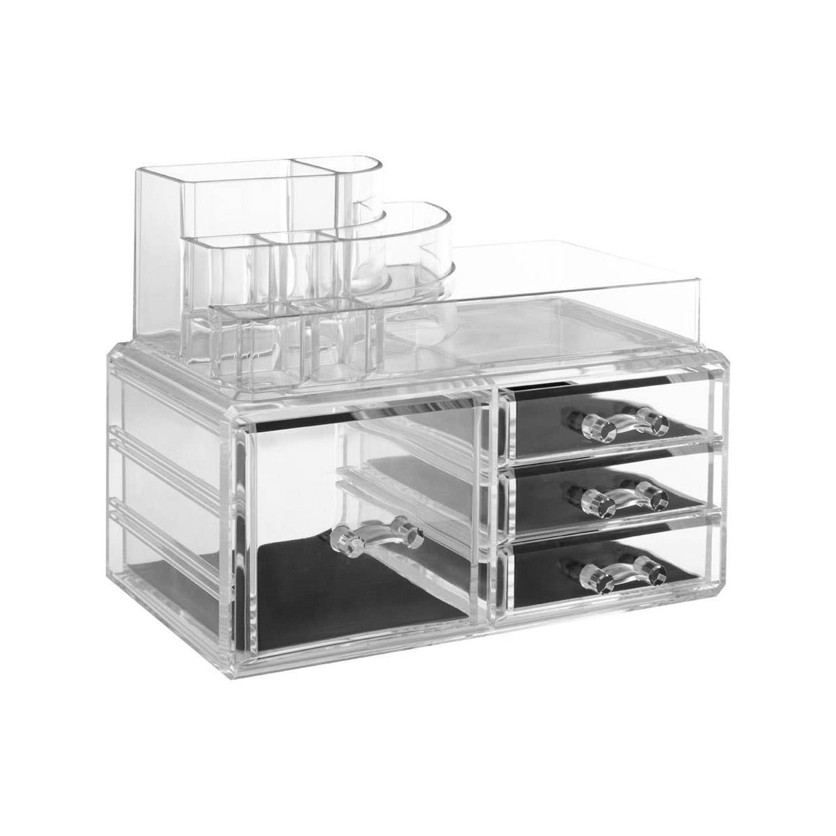 Clanbay 8 Compartment Ps Cosmetics Organiser With 4 Drawers ...