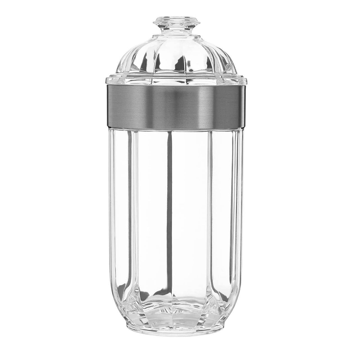Clanbay Large Silver Acrylic Canister – ideas4lighting