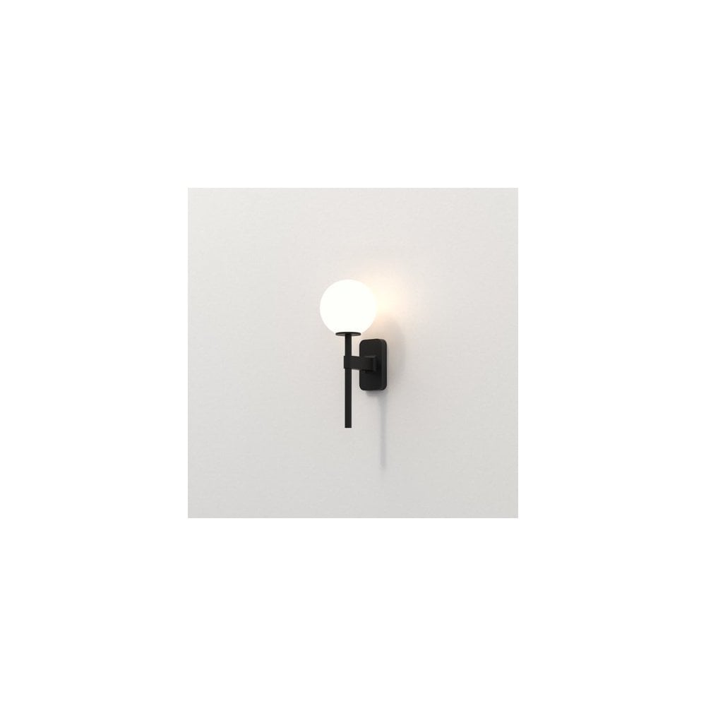 ideas4lighting Tacoma Single Slim Matt Black Wall Light by Astro