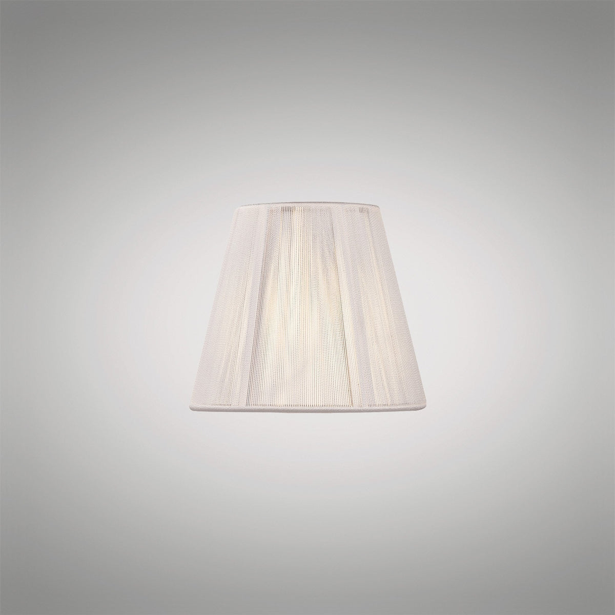 ideas4lighting Clip On Silk String Shade Ivory White 80/130mm x 110mm ...