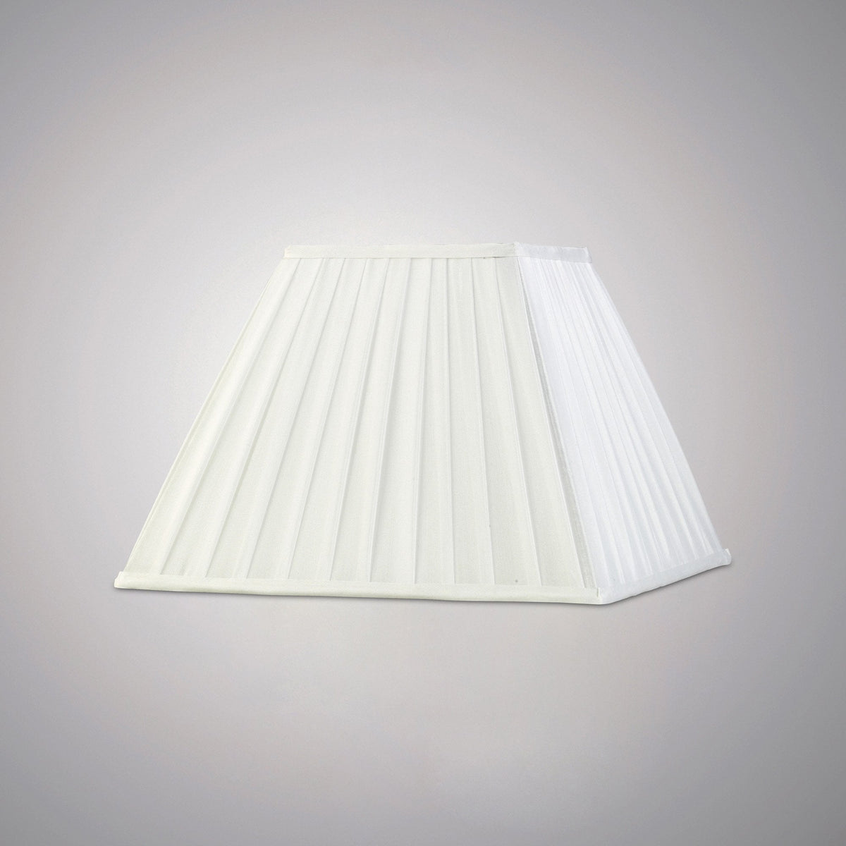 ideas4lighting Leela Square Pleated Fabric Shade White 175/350mm x ...