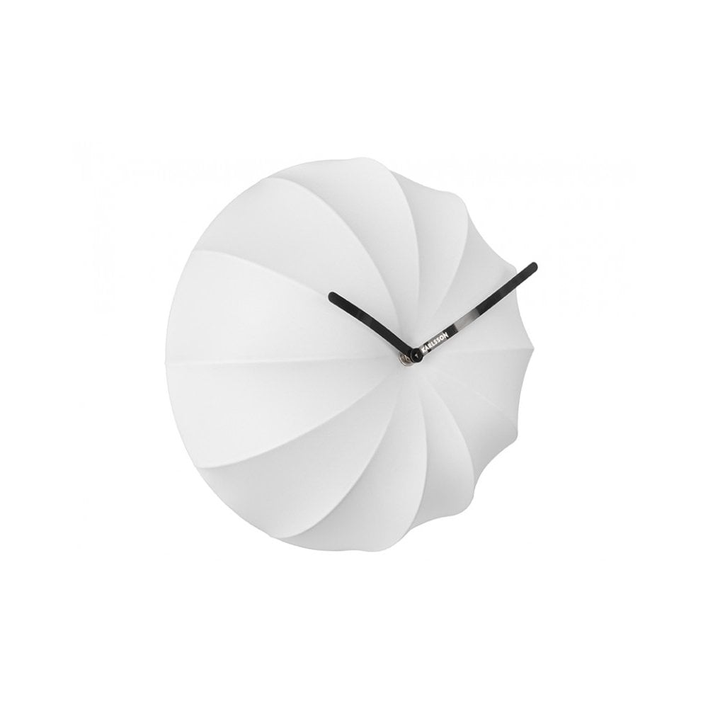 Clanbay Wall Clock Stretch, White – ideas4lighting