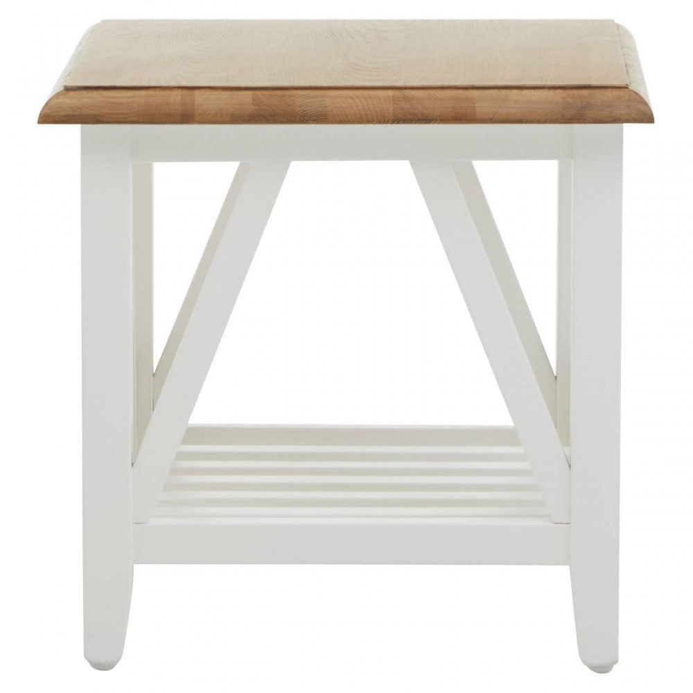 Clanbay Parkside Natural Oak Side Table – ideas4lighting