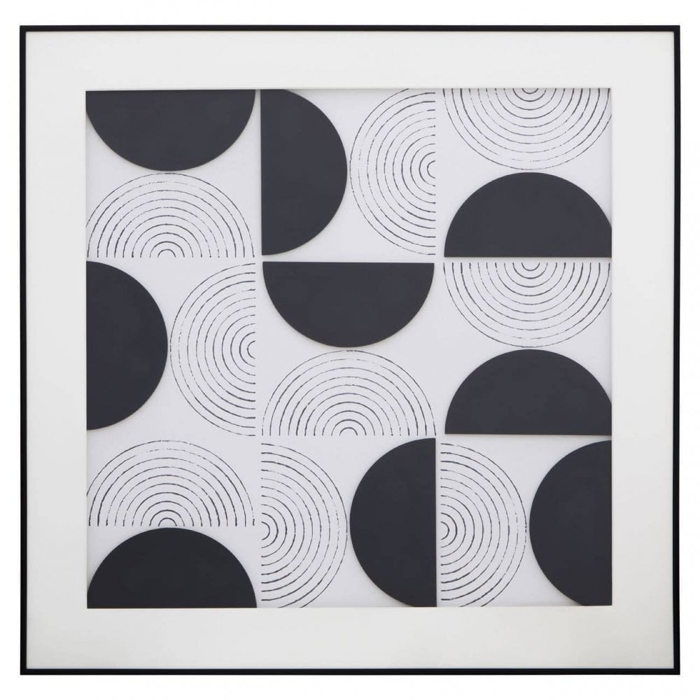 Clanbay Nason Black And White Wall Art – ideas4lighting