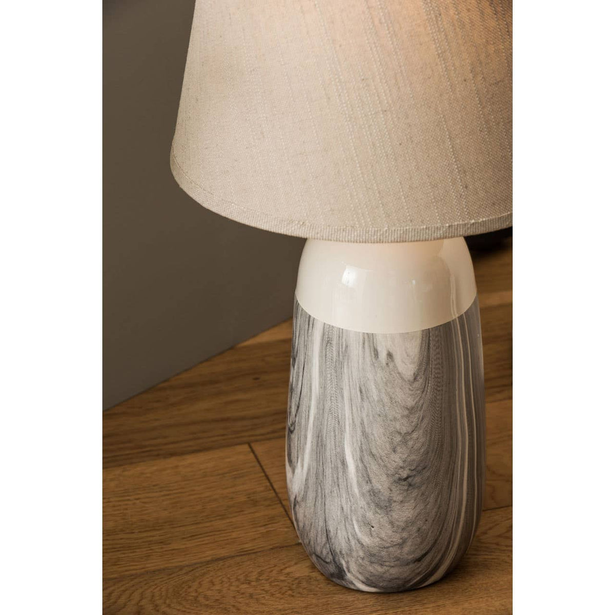 Clanbay Welma Beige Ceramic Table Lamp – ideas4lighting