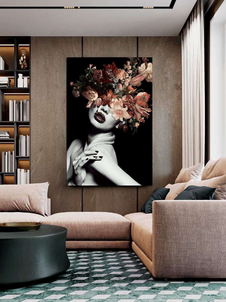 Silene in Bloom: A Captivating 100x150 Canvas – ideas4lighting