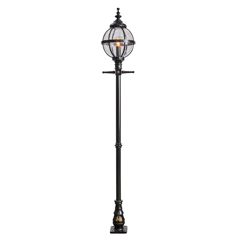 Hartes Victorian globe lamp post in cast iron 2.7m (H206) | ideas4lighting